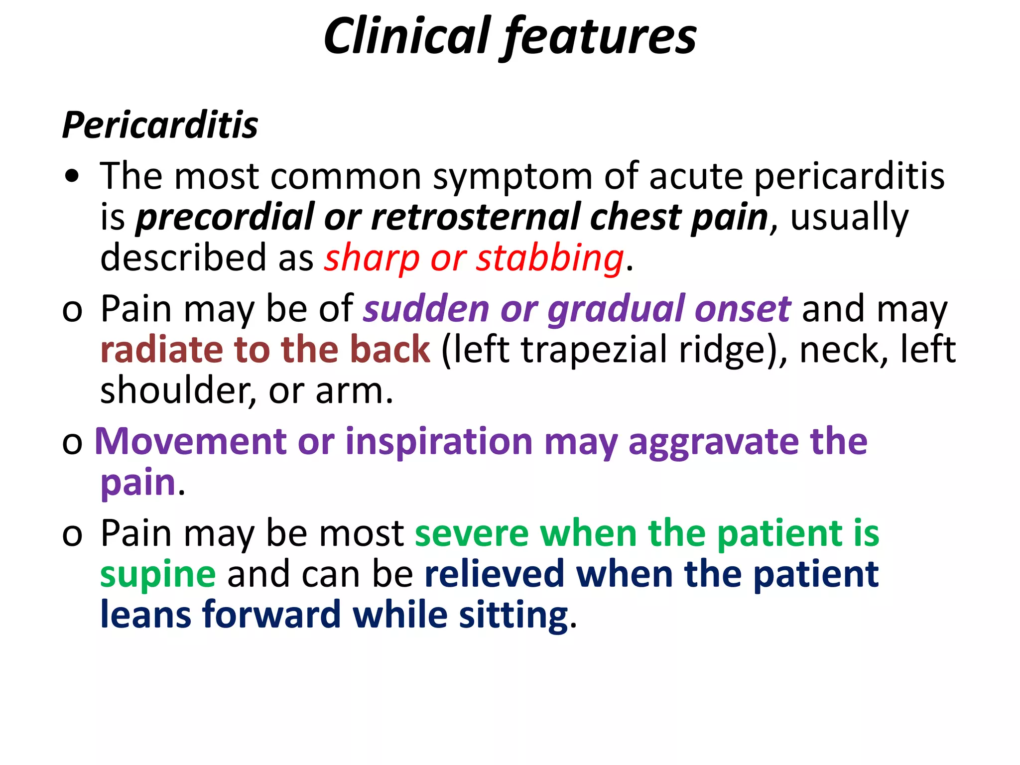 L4..pericarditis and pericardial effusion | PPTX
