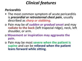 L4..pericarditis and pericardial effusion | PPTX