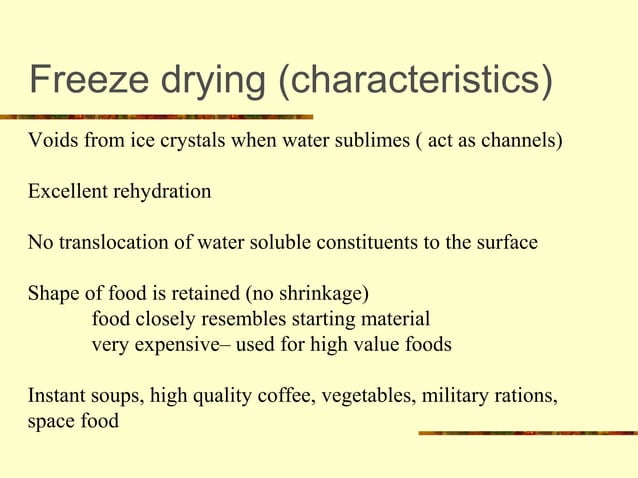 Drying of Fruits and Vegetables | PPT | Chemistry | Science
