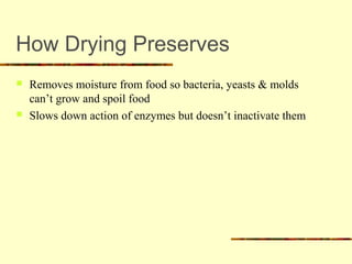 Drying of Fruits and Vegetables | PPT