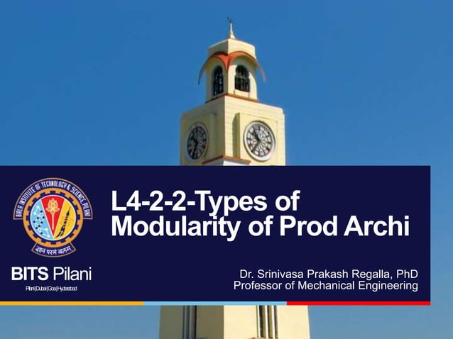 L4 2-2-types of modularity of prod archi | PPTX
