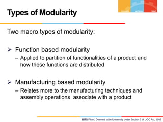 L4 2-2-types of modularity of prod archi | PPTX