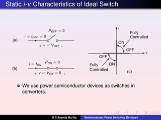 Lecture-4 : Semiconductor Power Switching Devices-1 | PDF