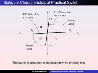 Lecture-4 : Semiconductor Power Switching Devices-1 | PDF
