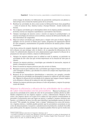 Cadena de Valor - Administracion Estrategica Thompson | PDF