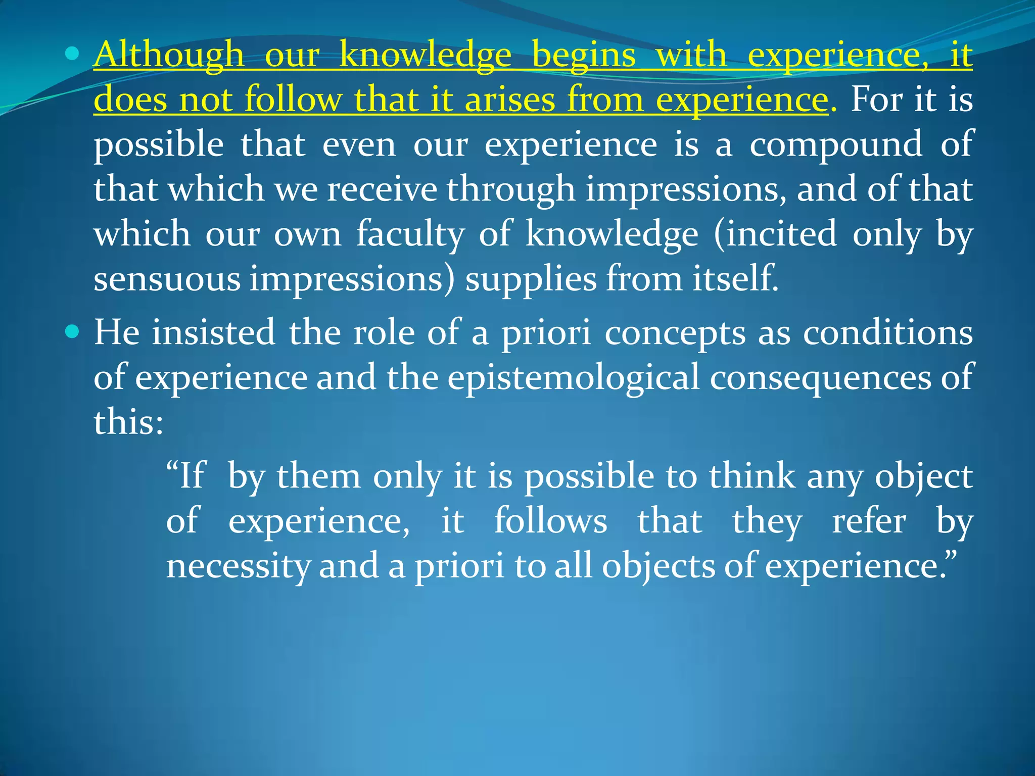 L4 critique of pure reason | PPTX