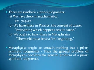 L4 critique of pure reason | PPTX