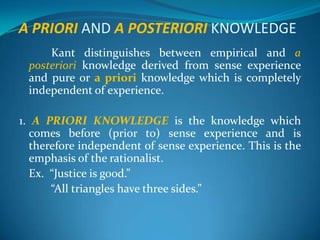 L4 critique of pure reason | PPTX