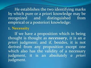 L4 critique of pure reason | PPTX