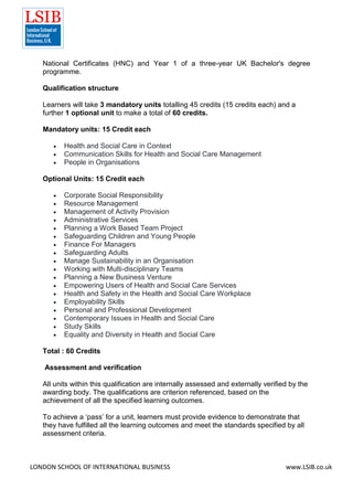 ATHE Level 4 Diploma in Management for Health and Social Care (Credit ...