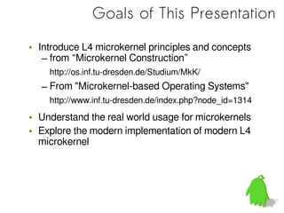 Hints for L4 Microkernel | PPT