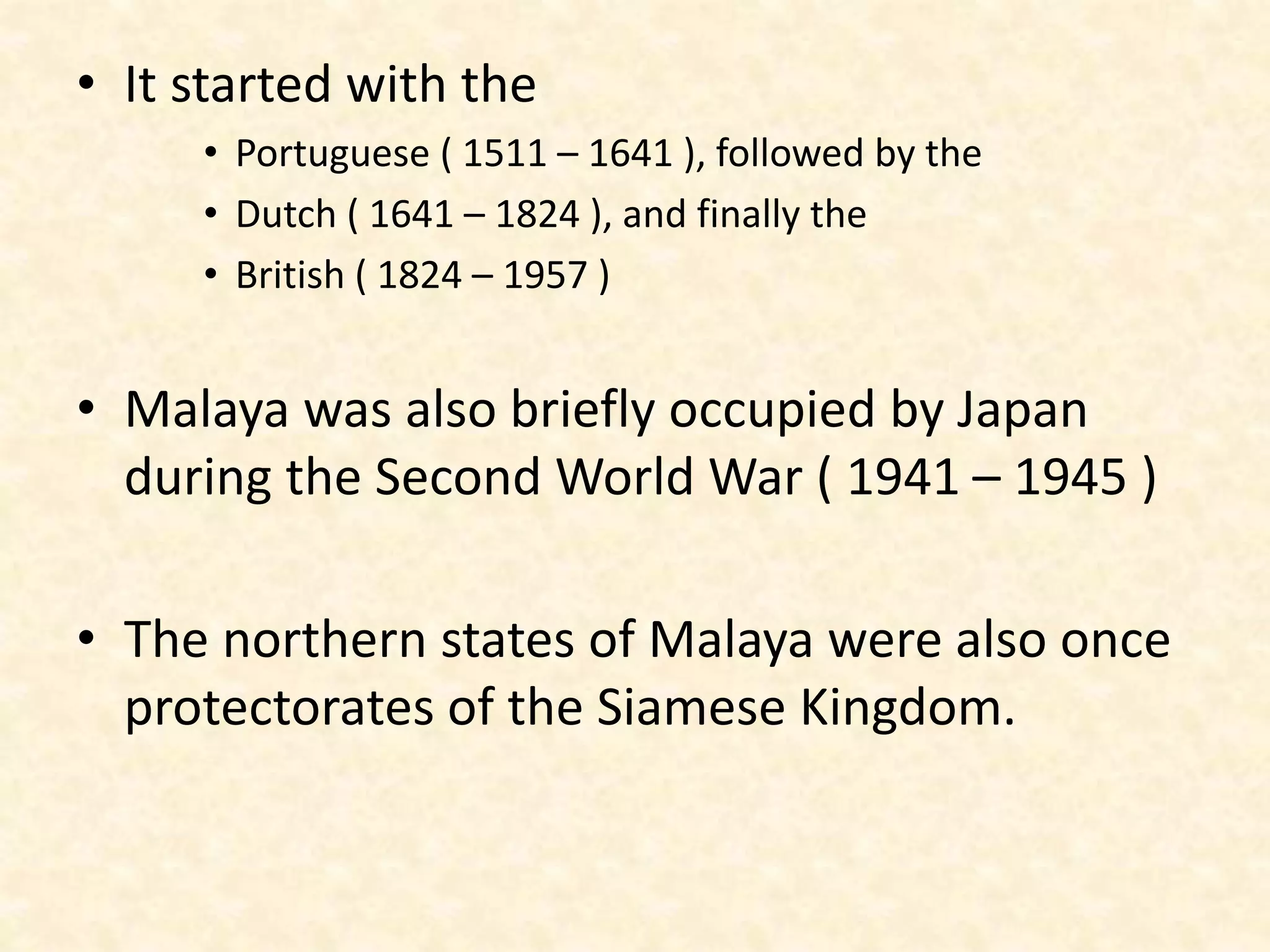 L4 history of malaysia | PPTX