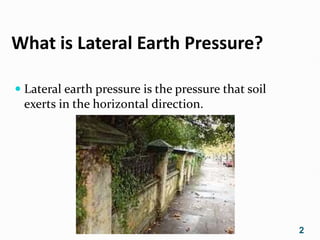 Lateral earth pressure of geotechnical engineering.pptx