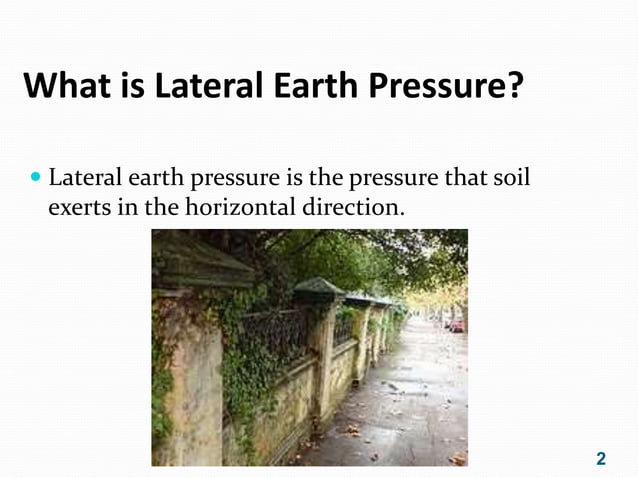 Lateral earth pressure of geotechnical engineering.pptx | Geology | Science