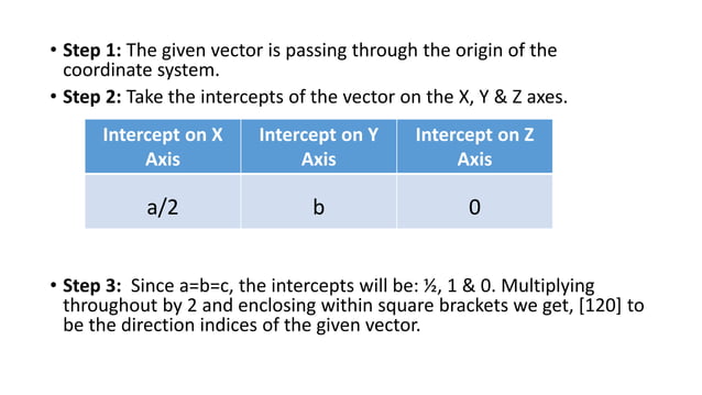 MILLER INDICES FOR CRYSTALLOGRAPHY PLANES | PPTX | Chemistry | Science