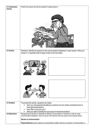 Grade 11 Oral Communication in Context Lesson 4 | DOCX