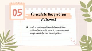 Lesson 4 Identifying and Stating the problem | PDF