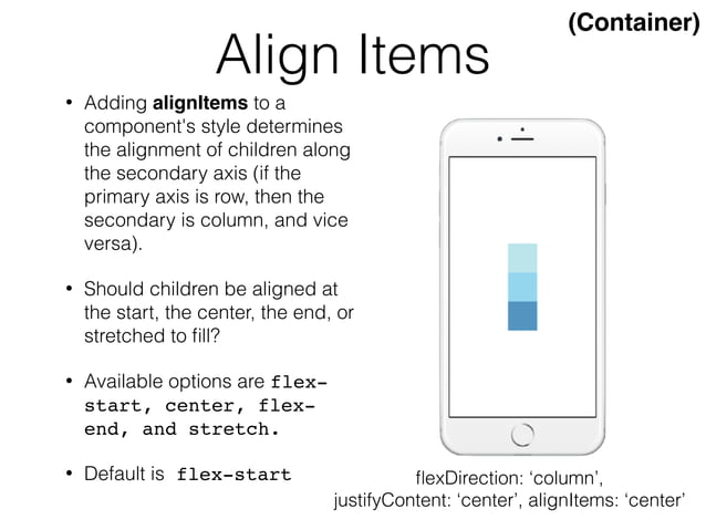 [React Native] Lecture 4: Basic Elements and UI Layout by using FlexBox | PPT
