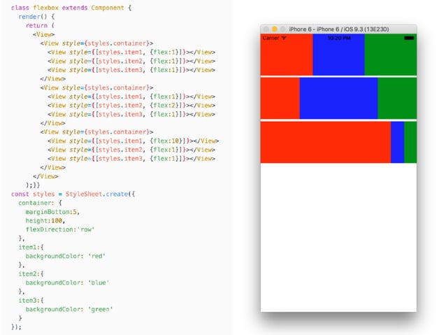 [React Native] Lecture 4: Basic Elements and UI Layout by using FlexBox | PPT