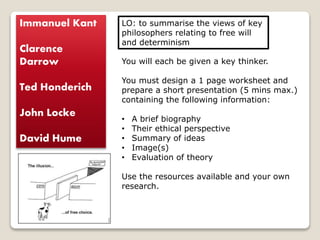 L4 recap of predest and key thinkers | PPT