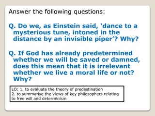 L4 recap of predest and key thinkers | PPT