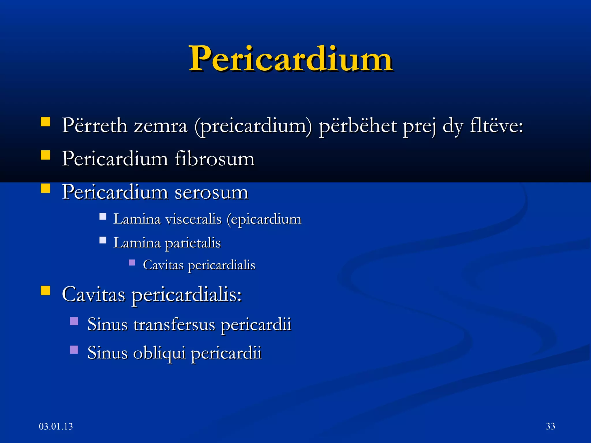 L4 scv cor et pericardium | PPT