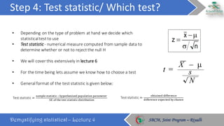 Tests of hypothesis (Statistical testing) | PDF