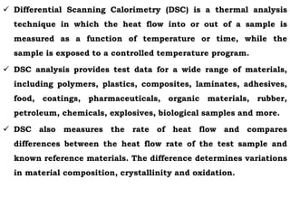 L40 differential scanning calorimetry | PPTX