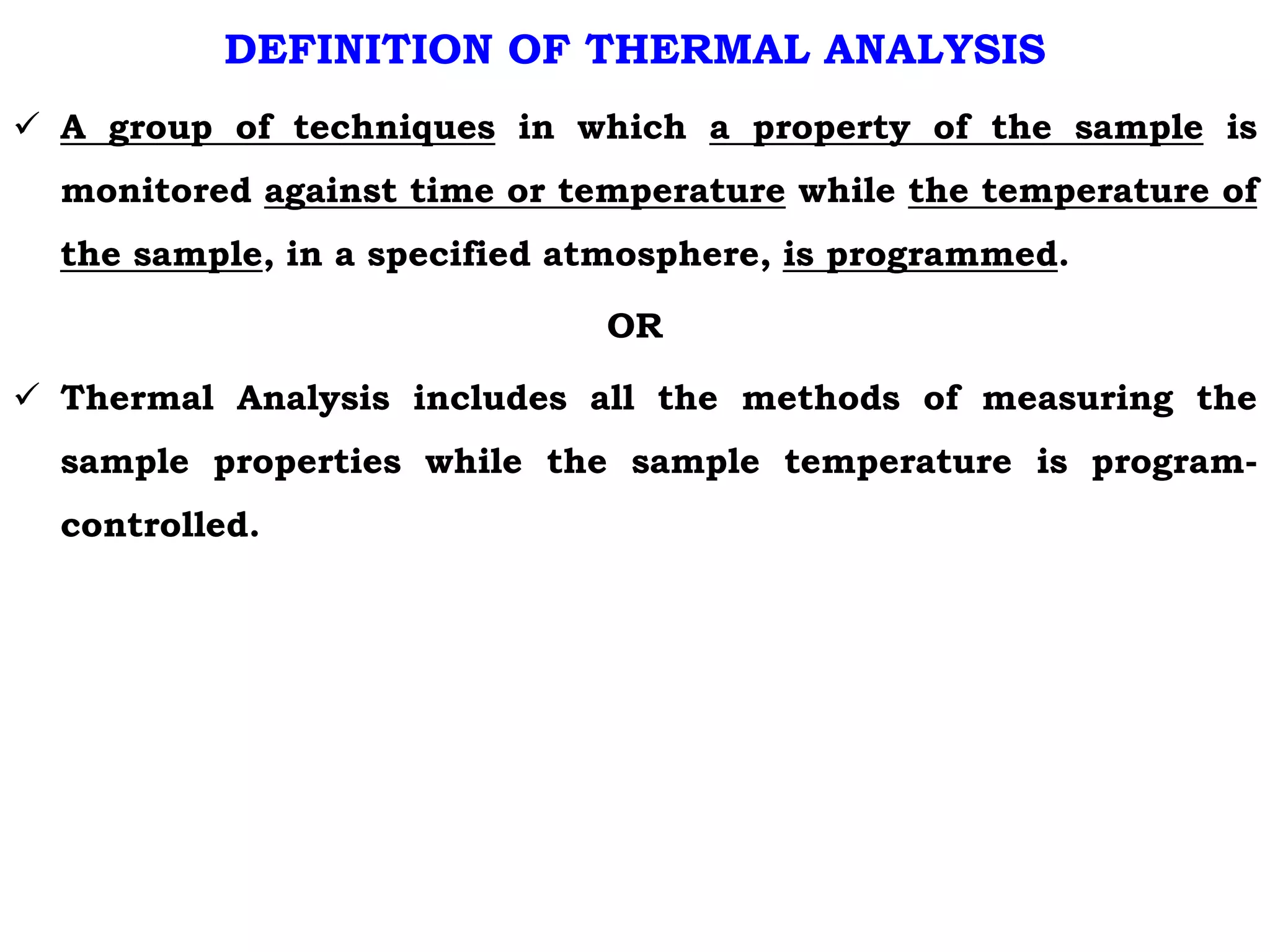 Differential thermal analysis | PPTX
