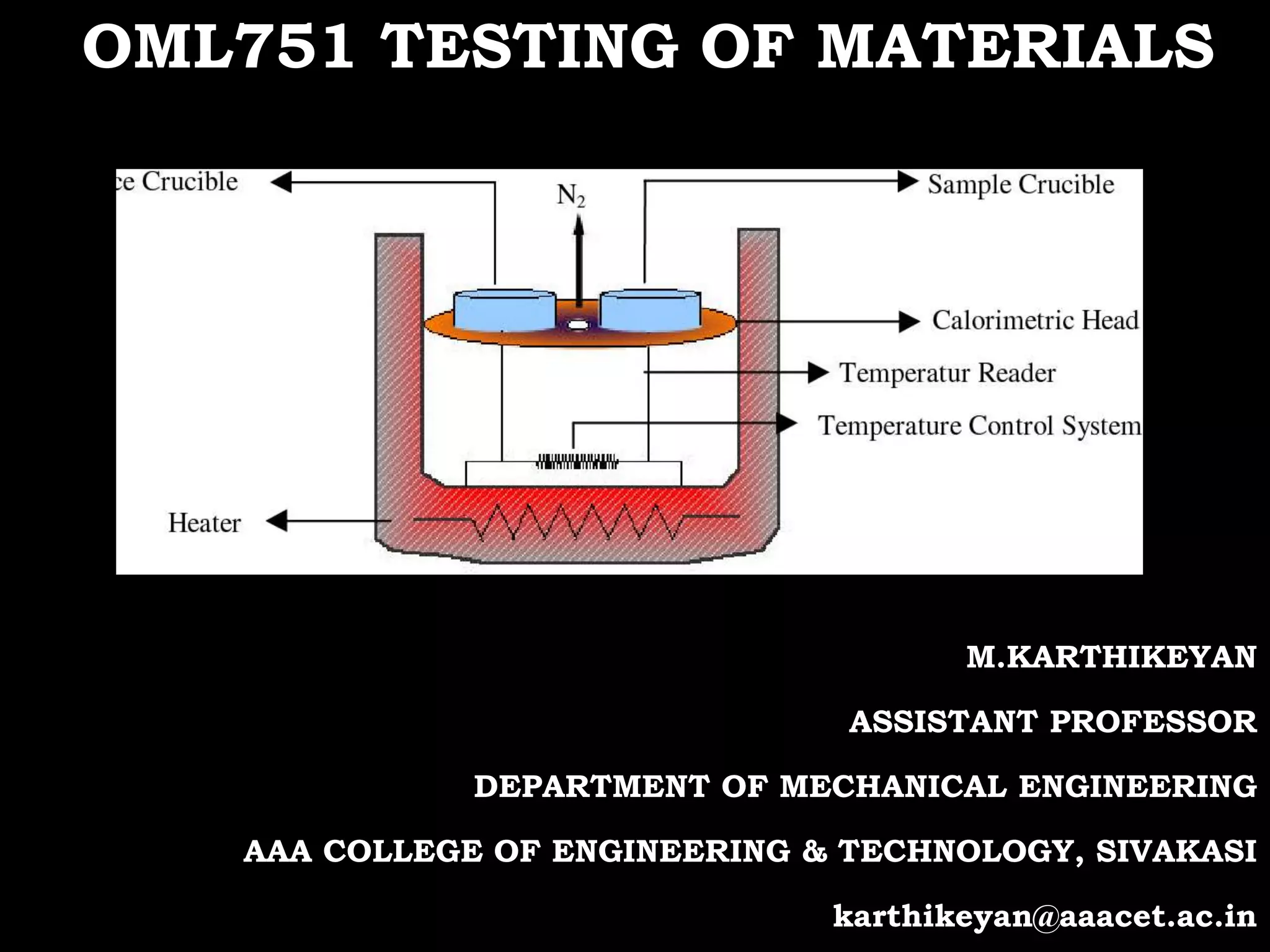 thermo mechanical analysis | PPTX