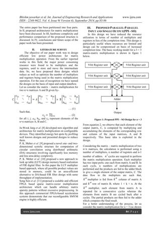 Parallel Processing Technique for Time Efficient Matrix Multiplication | PDF
