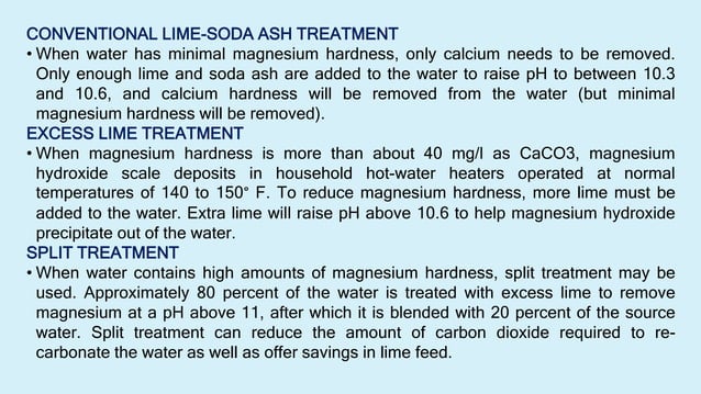 L 4A - Water Softening by Lime Soda Method.ppt | Chemistry | Science