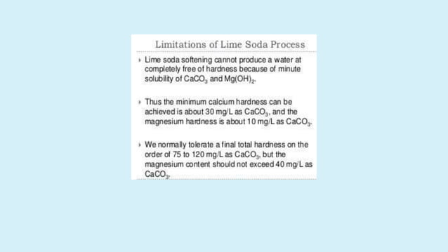 L 4A - Water Softening by Lime Soda Method.ppt | Chemistry | Science