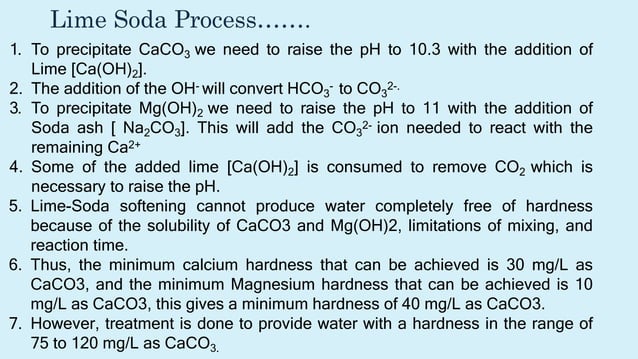 L 4A - Water Softening by Lime Soda Method.ppt | Chemistry | Science