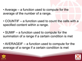 E-Tech L4 Advanced Spreadsheet Skills.pptx