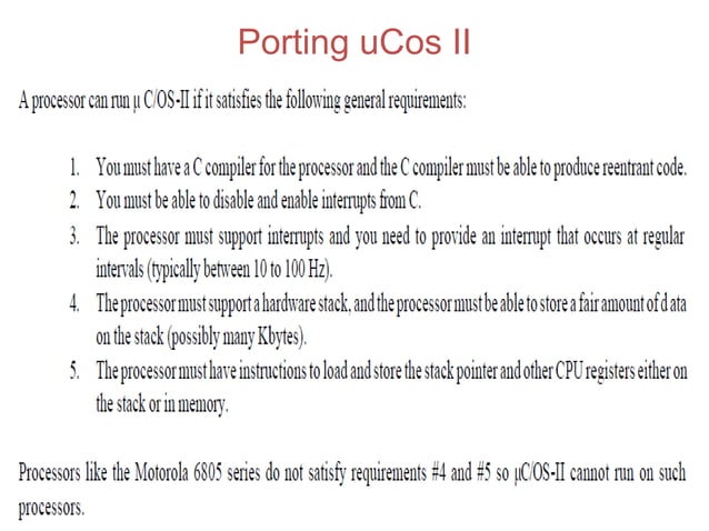 ucos-2 introduction and characteristics | PPT