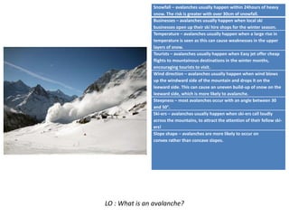 L4 avalanches ap | PPT