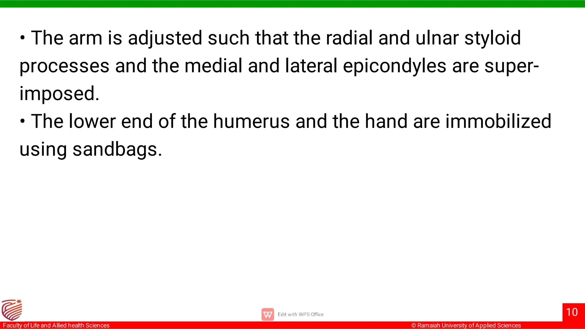 radiography of forearm from clarks positiong | PDF