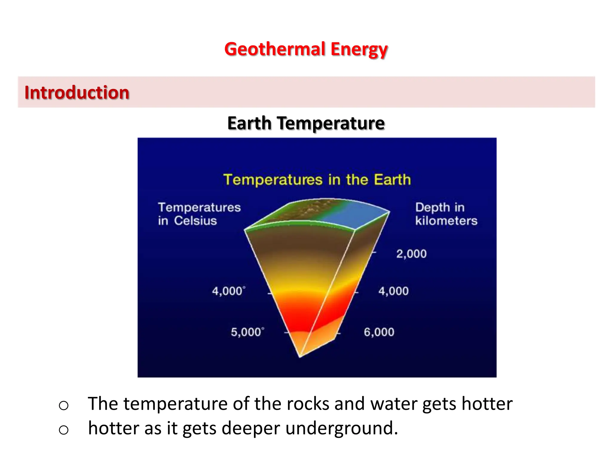 sustainable energy system - Geothermal energy | PPTX