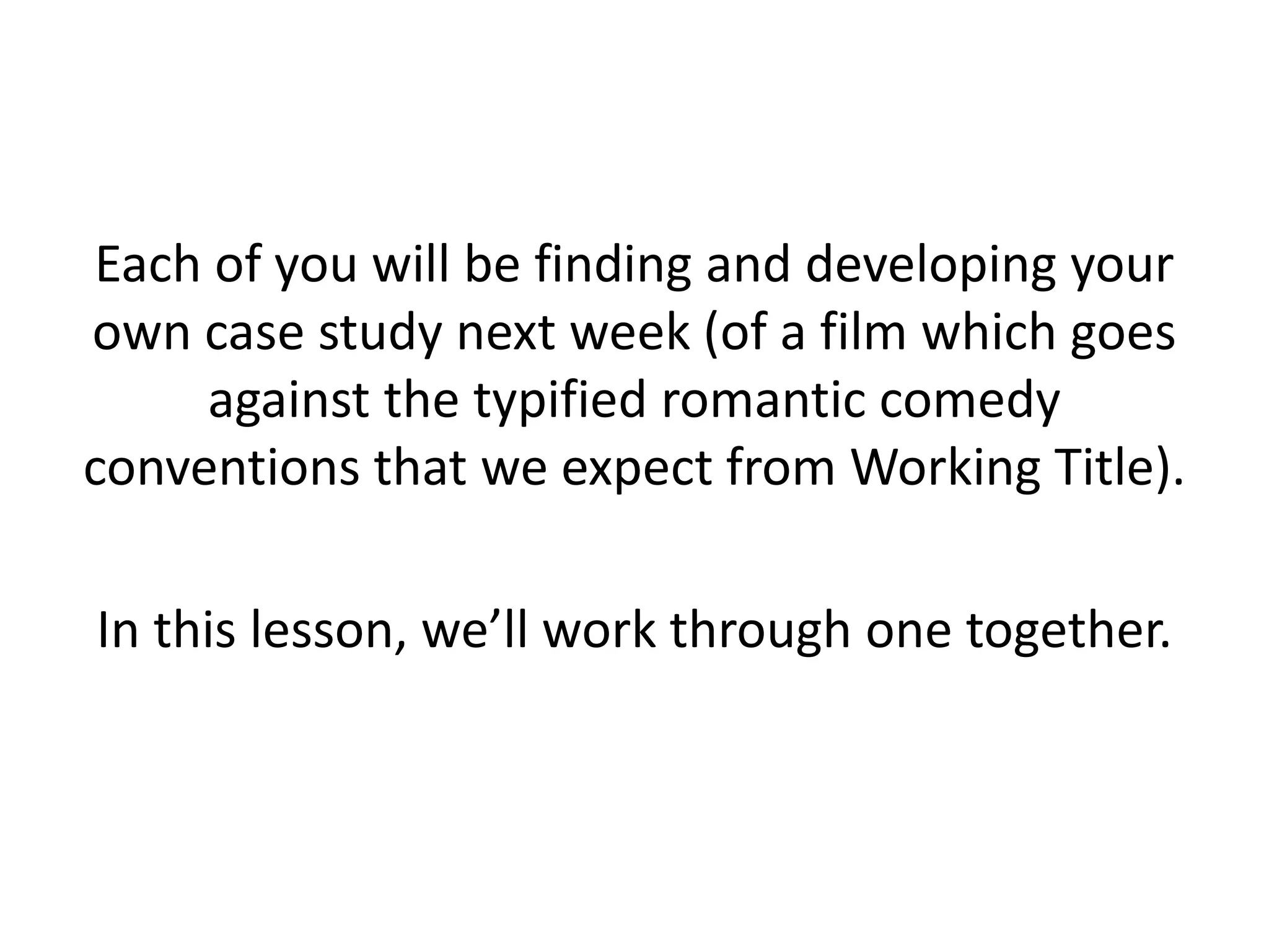 Working Title - British Heritage Films | PPTX