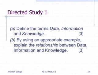 L4 ict1.1 data_information_knowledge | PPT