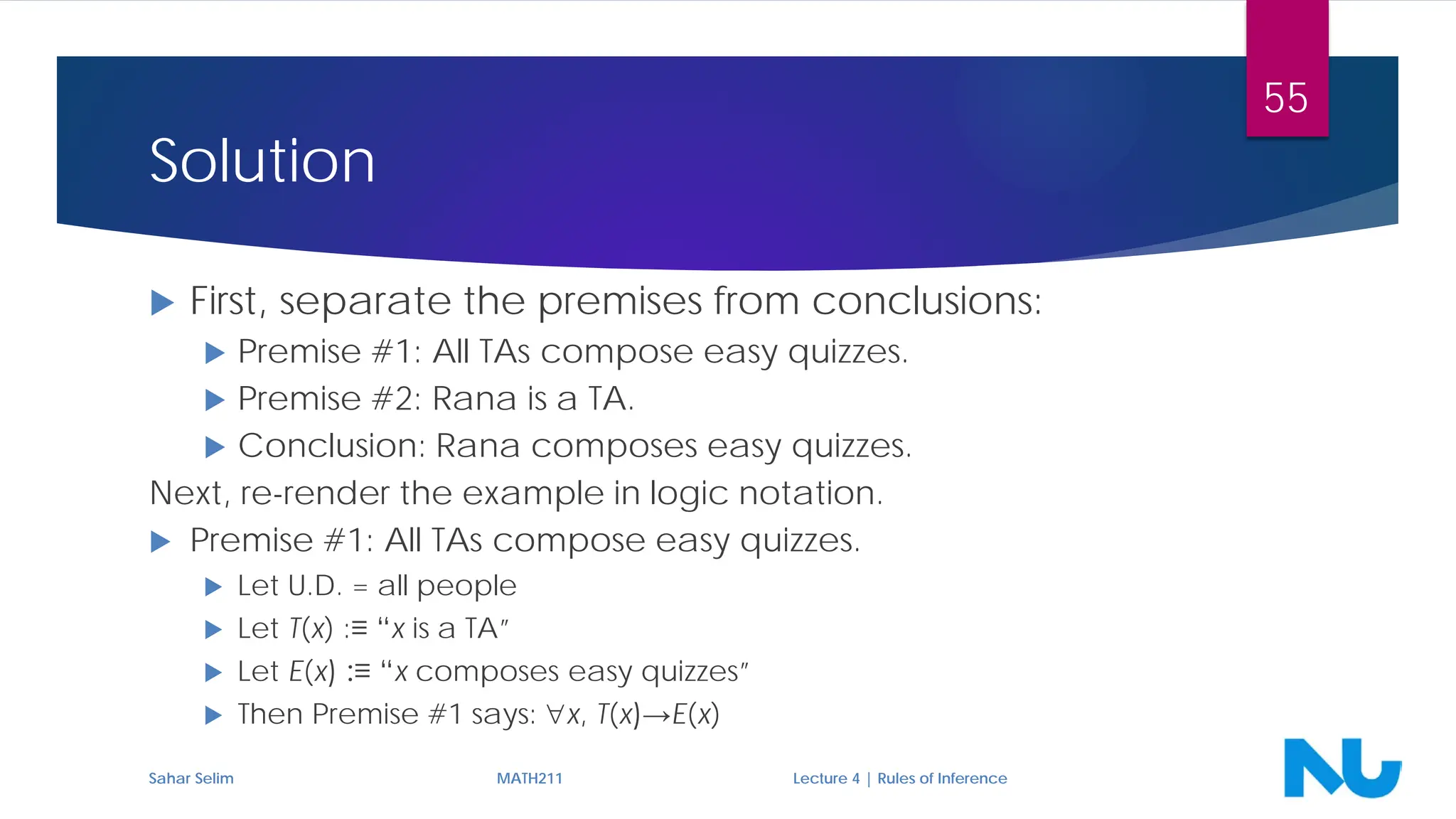 Discrete Mathematics: Lecture 4 - Inference Rules.pdf