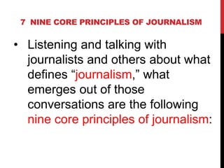 L4 journalism ethics | PPTX