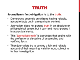 L4 journalism ethics | PPTX