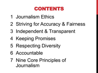 L4 journalism ethics | PPTX