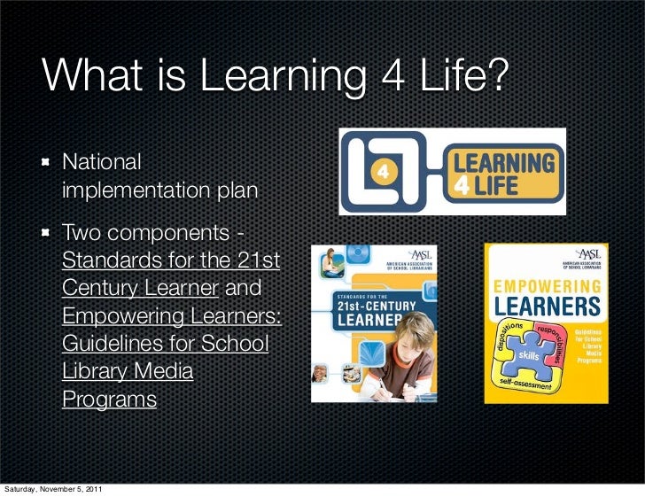 Think, Create, Share, Grow: Promoting the Learning 4 Life Initiative