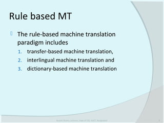Types of machine translation | PPT