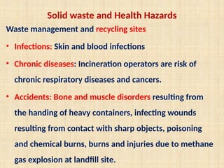 Causes of waste generation and impact on human health | PPT