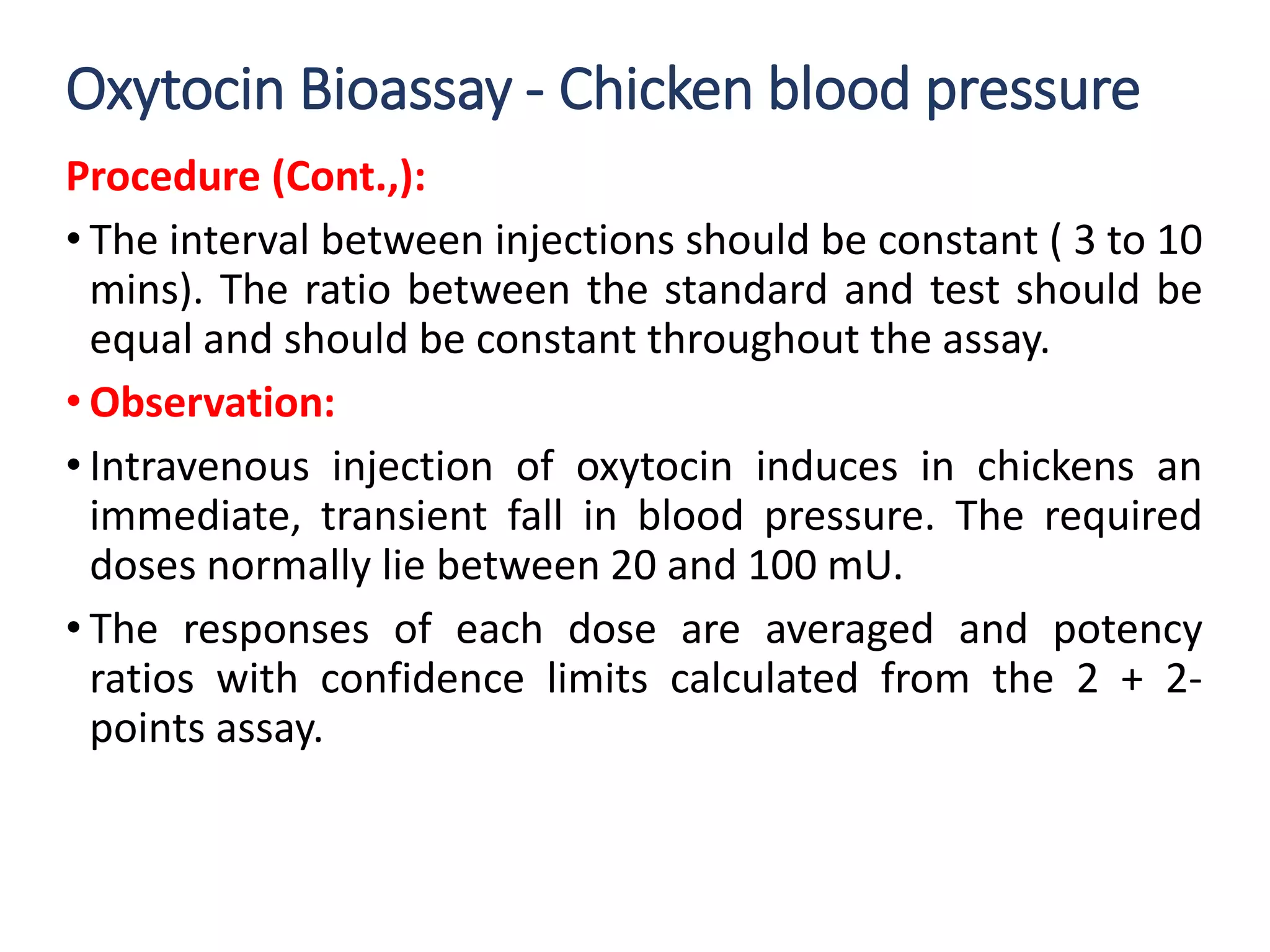 Oxytocin bioassay | PPTX