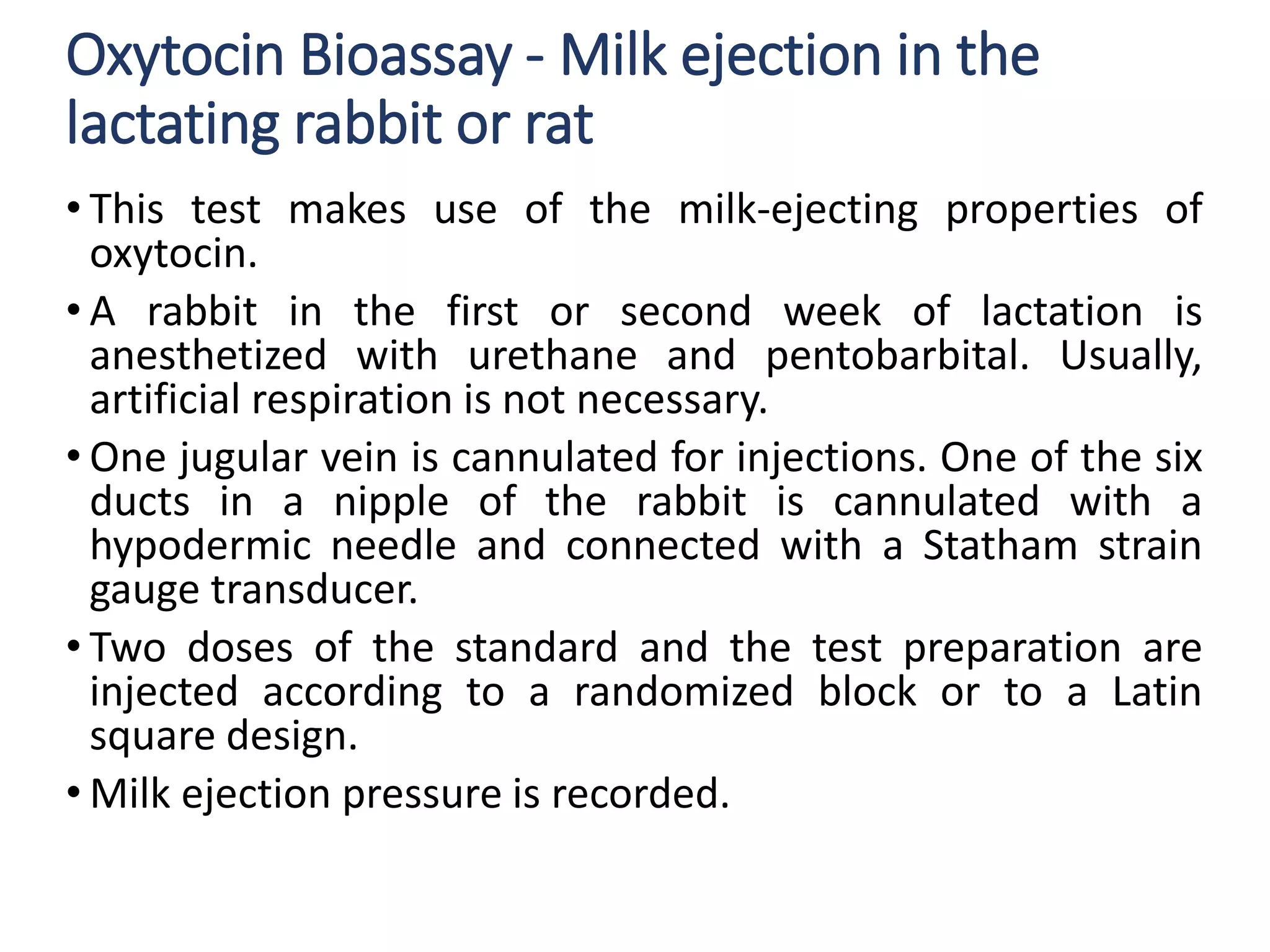 Oxytocin Bioassay Ppt